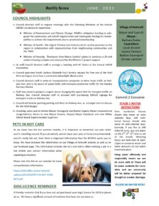 Village Newsletter June 2023 - The Village of Ashcroft